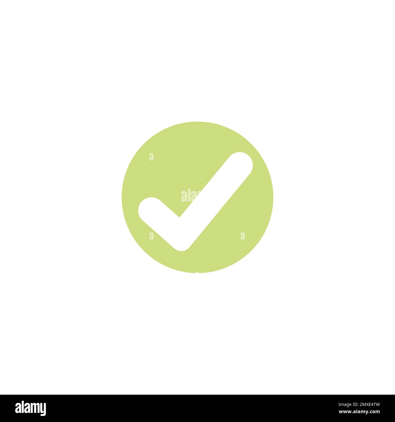 Check mark icon in a circle. White background. Vector. Isolated Stock ...