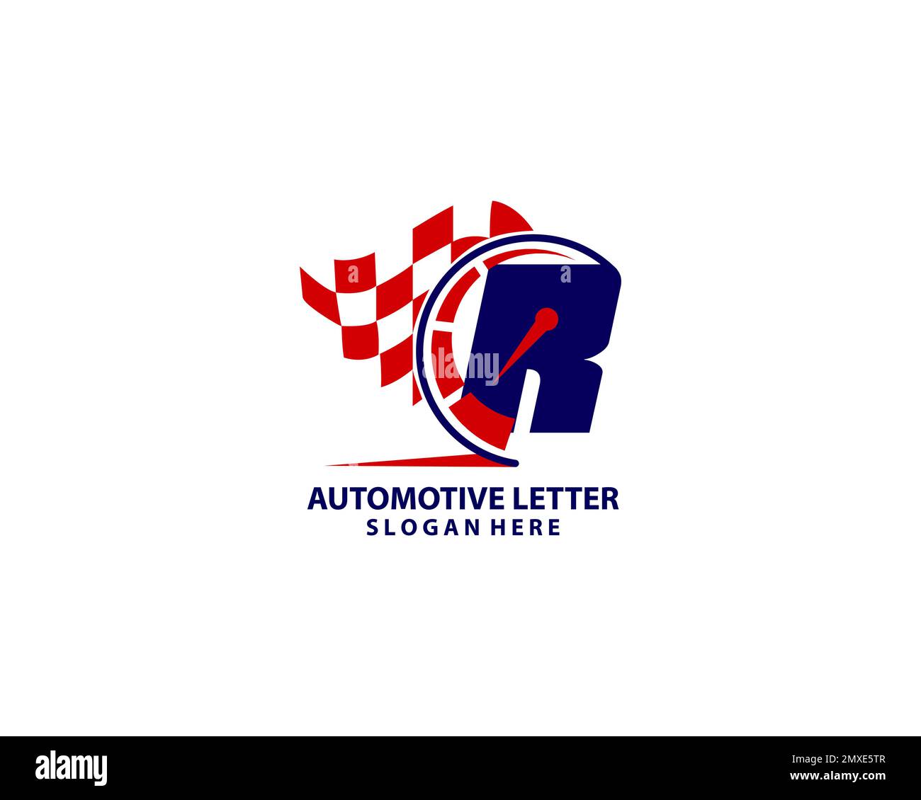 Speedometer logo letter R. Speed logo, with vector illustration Stock ...