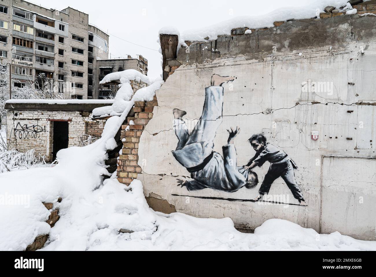 Banksy ukraine hi-res stock photography and images - Alamy