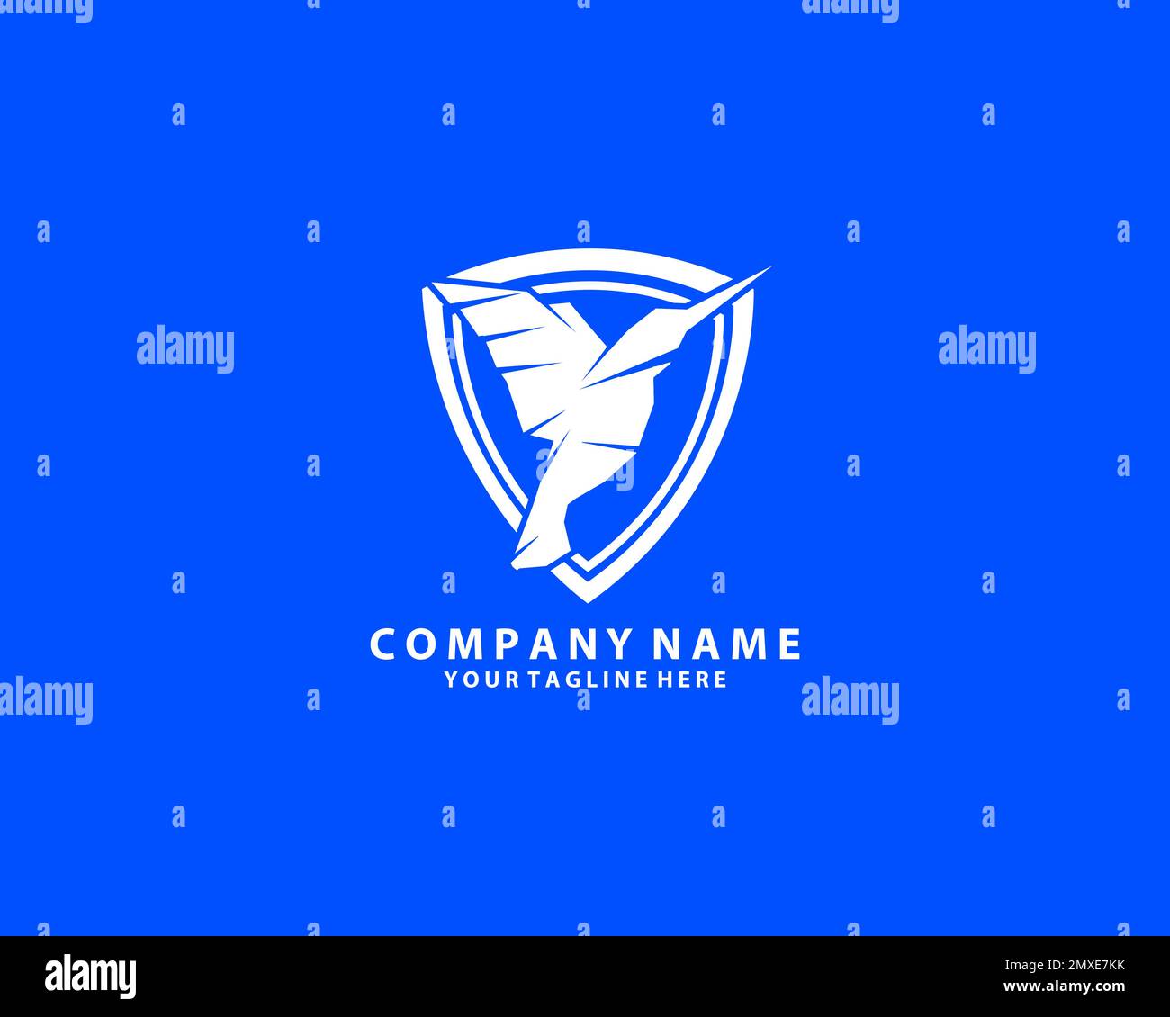 bird shield vector, shield bird logo, bird safe logo Stock Vector Image ...