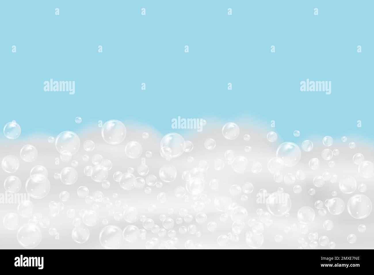 Sparkling shampoo and bath lather vector illustration.Bath foam ...