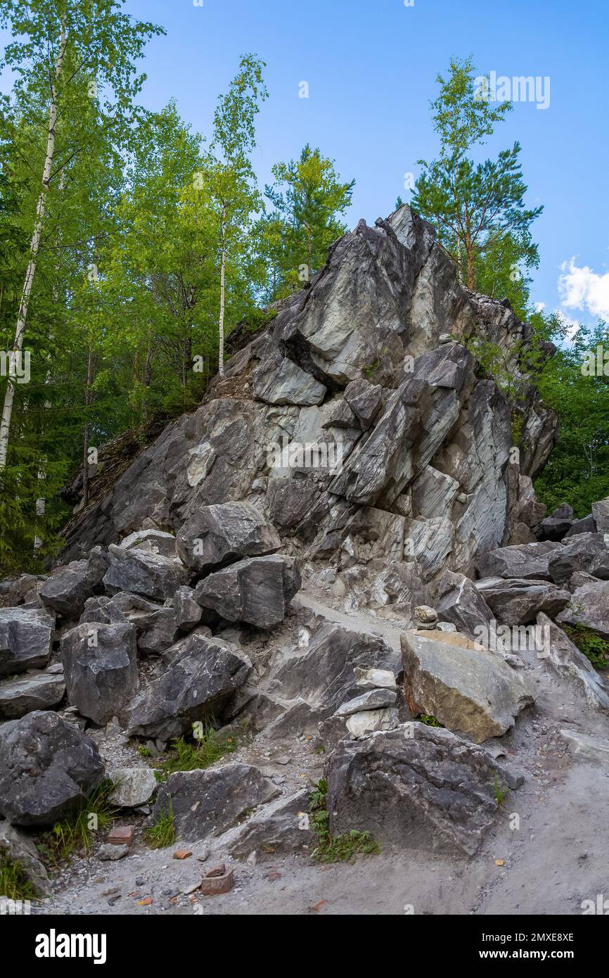 Ruskeala Mountain Park, Italian Marble Quarry, Republic of Karelia ...