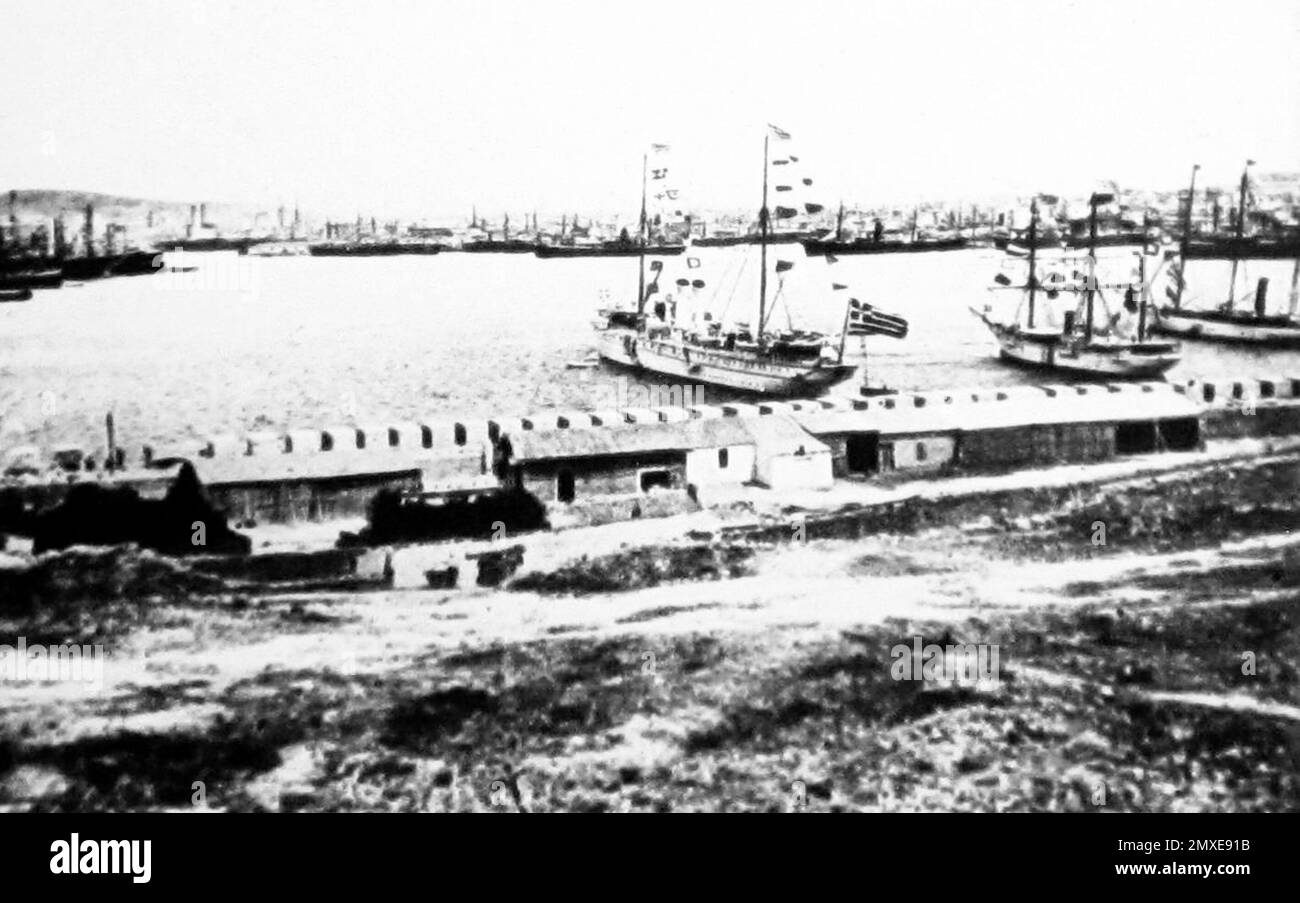Port of Athens, Greece, early 1900s Stock Photo - Alamy