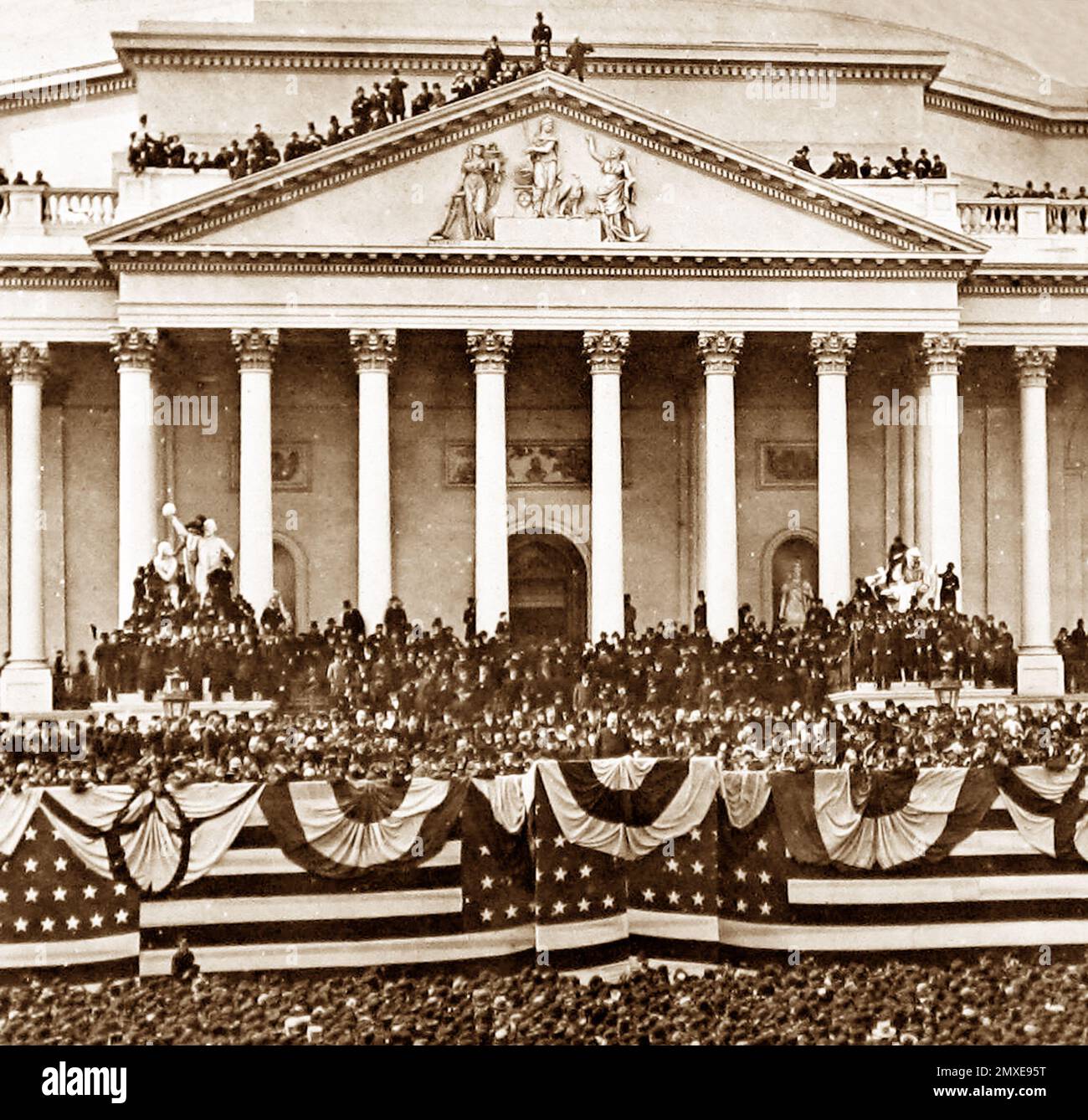 Swearing the Oath, President Grover Cleveland, Washington DC, USA, in ...