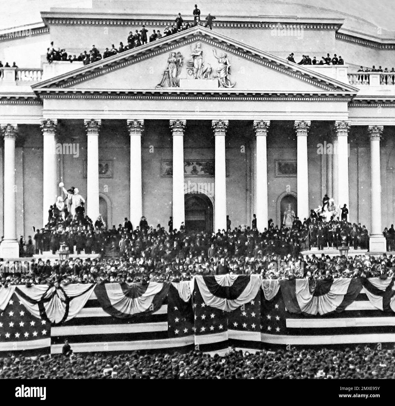 Swearing the Oath, President Grover Cleveland, Washington DC, USA, in ...