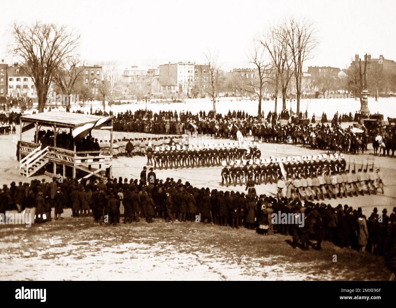 Dedication Ceremony, President Grover Cleveland, Washington DC, USA, in ...