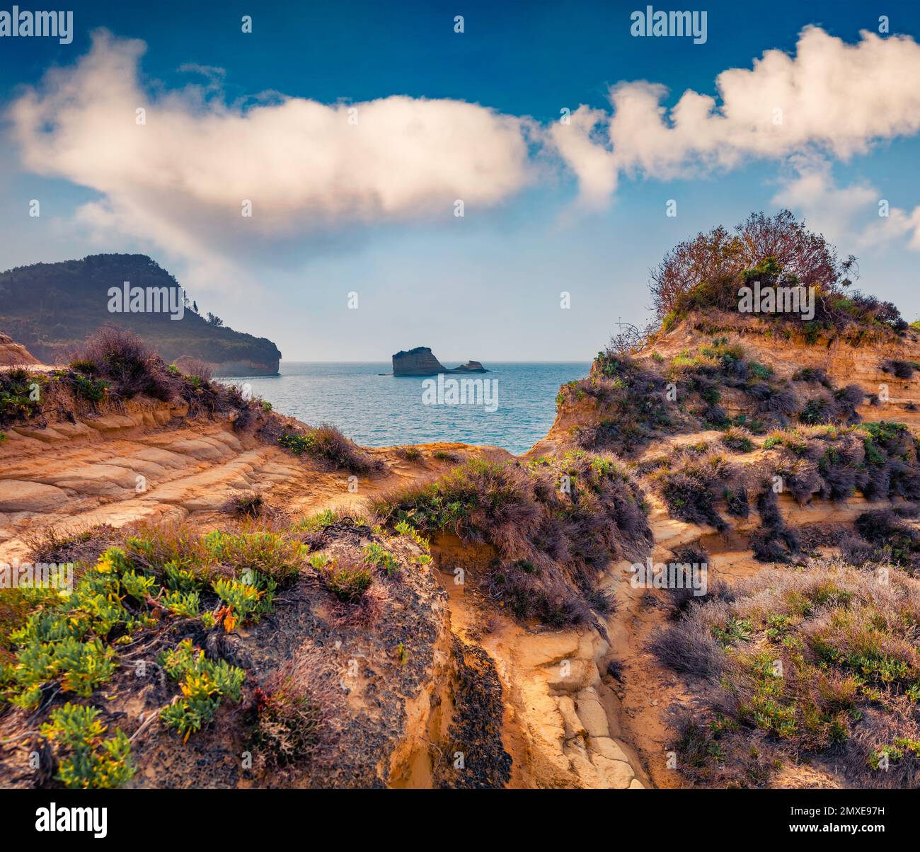 Amazing spring view of famous Channel Of Love (Canal d'Amour) beach ...