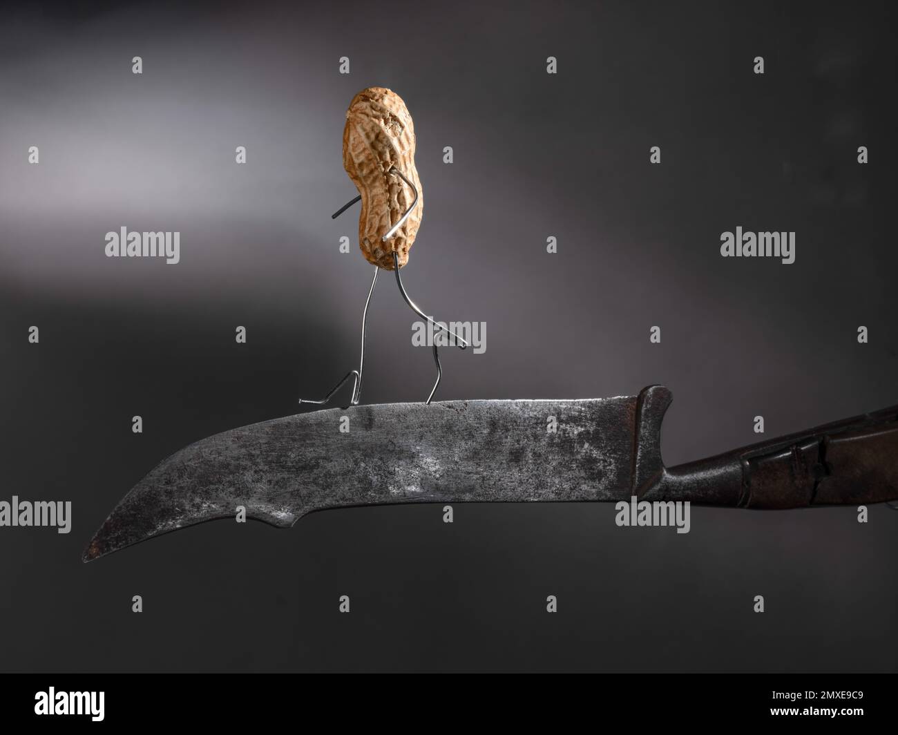 A whimsical image from the "Simple Thing" series, depicting a peanut ...