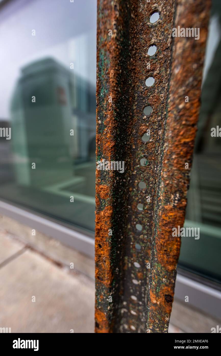 Rusty sign post Stock Photo - Alamy
