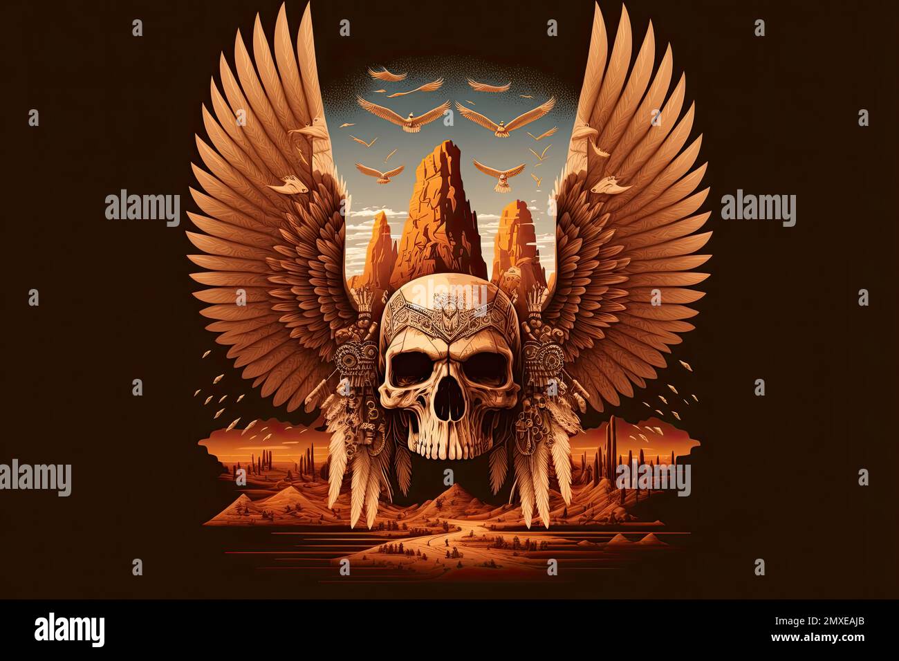 Winged skeleton hi-res stock photography and images - Alamy