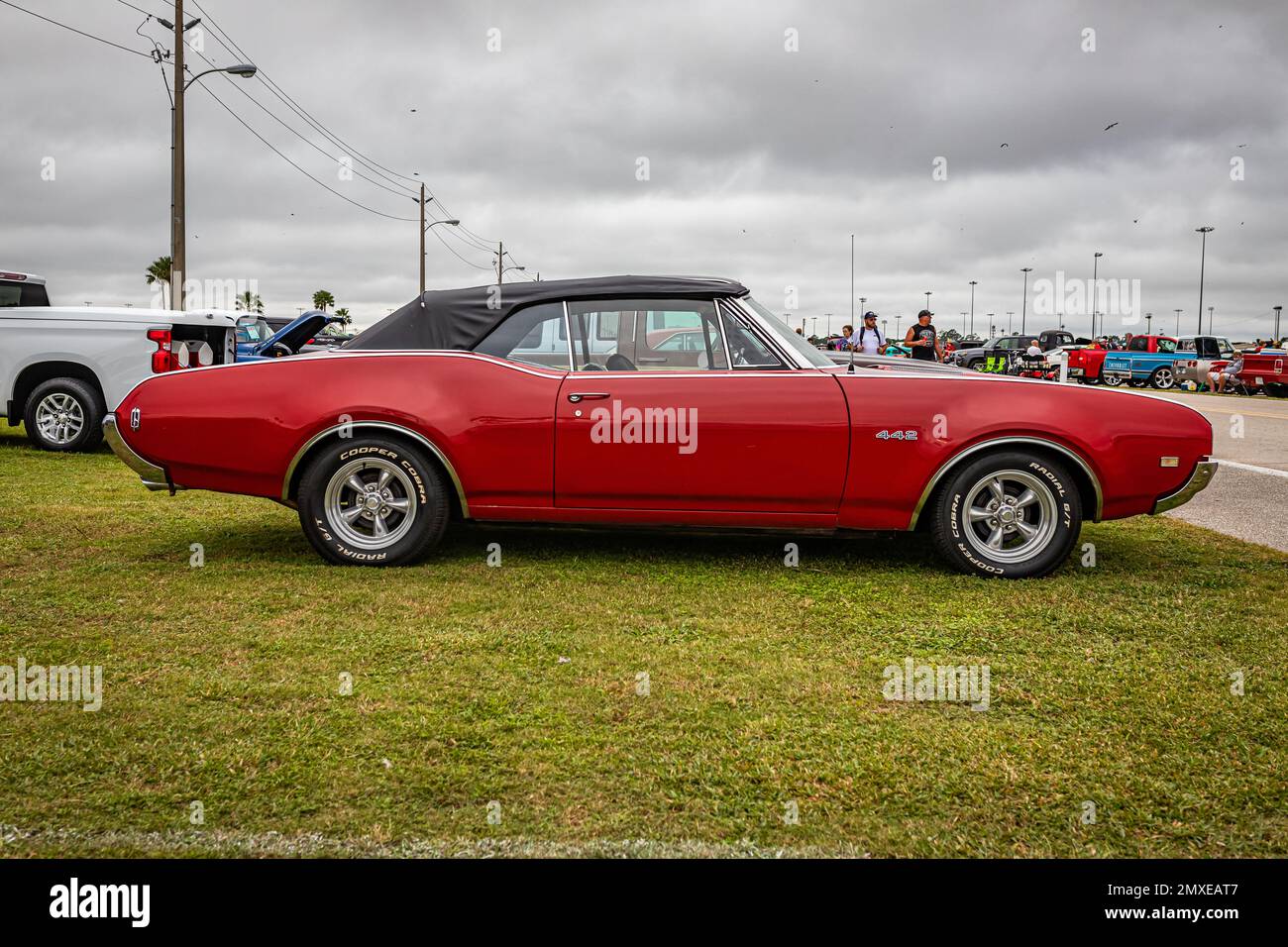 Daytona Beach, FL - November 26, 2022: High perspective side view of a ...