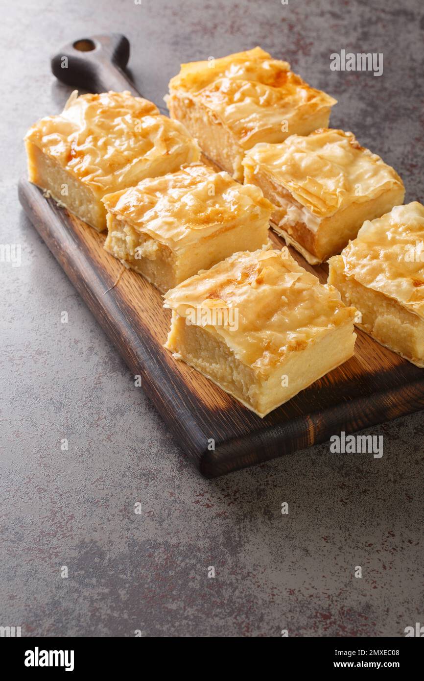 Traditional greek galaktoboureko hi-res stock photography and images ...