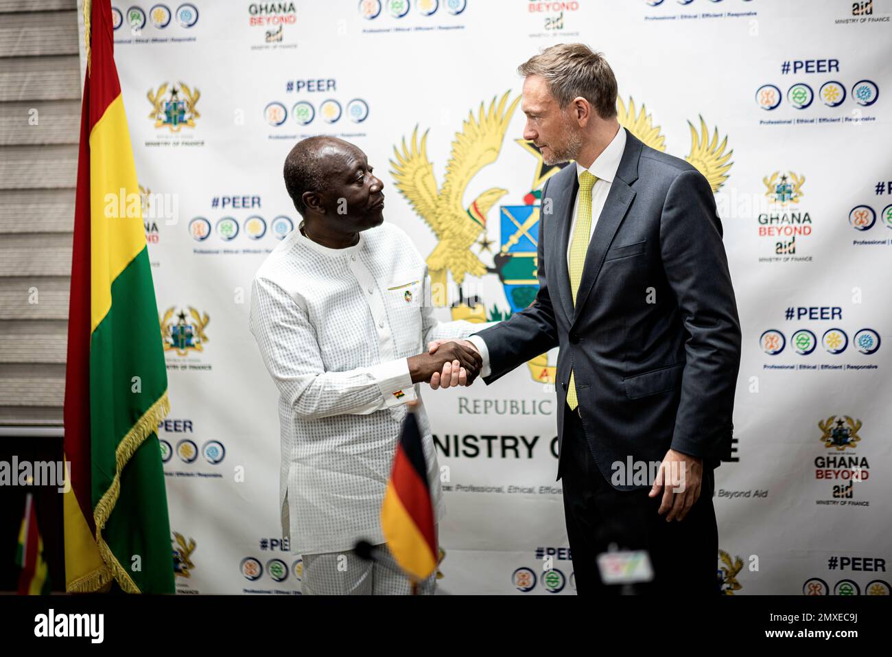 Accra, Ghana. 03rd Feb, 2023. Federal Minister of Finance Christian ...