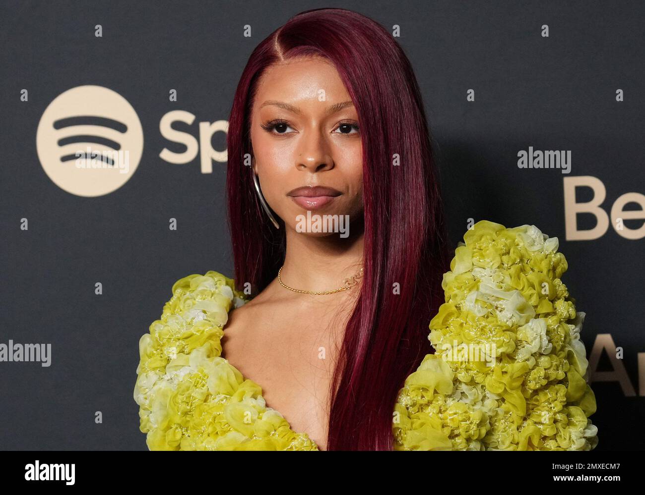 Los Angeles, USA. 02nd Feb, 2023. Ravyn Lenae arrives at the Spotify's ...
