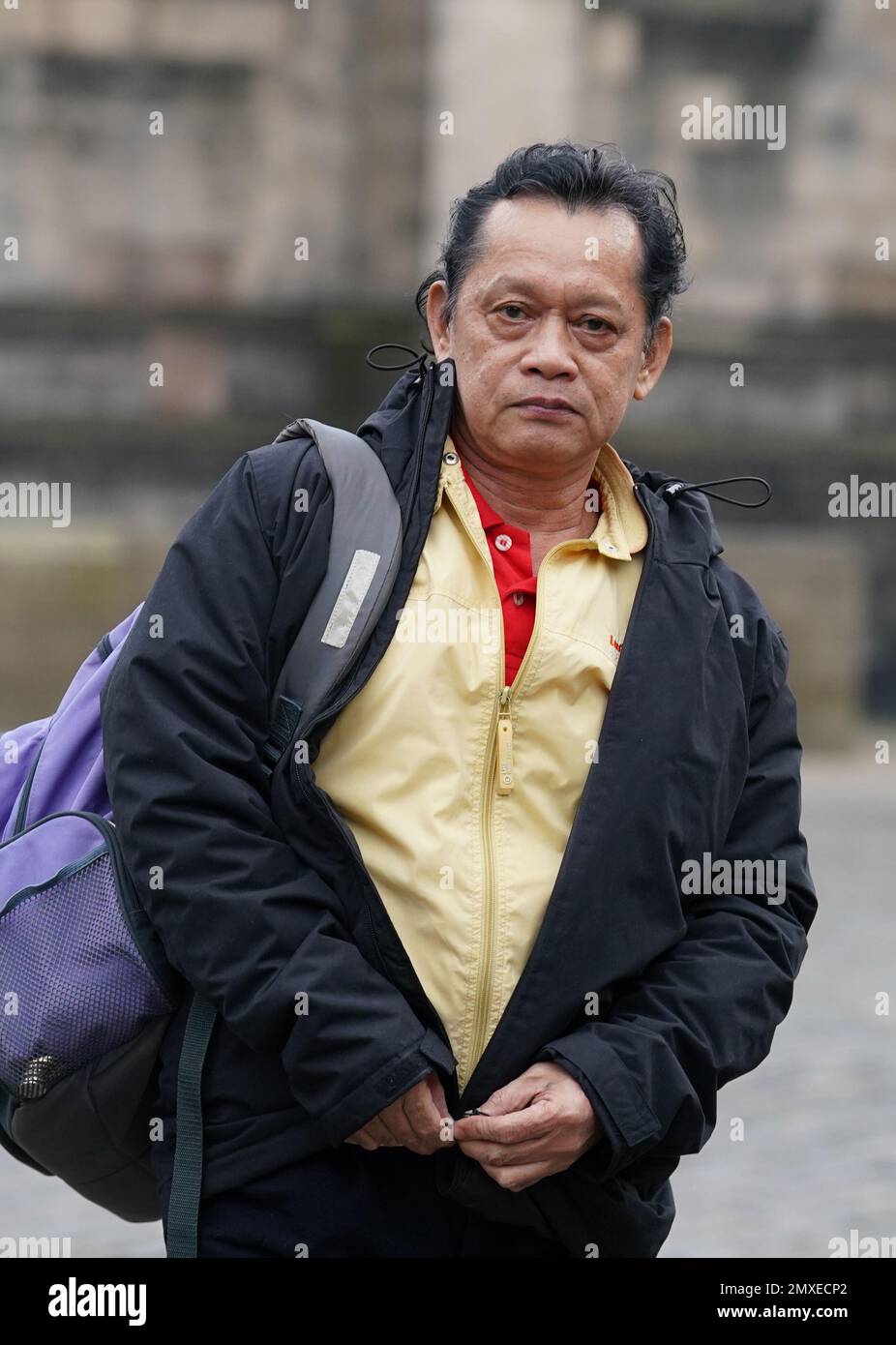 Bennylyn Burke's father Ben Aquino arrives at Edinburgh High Court ...