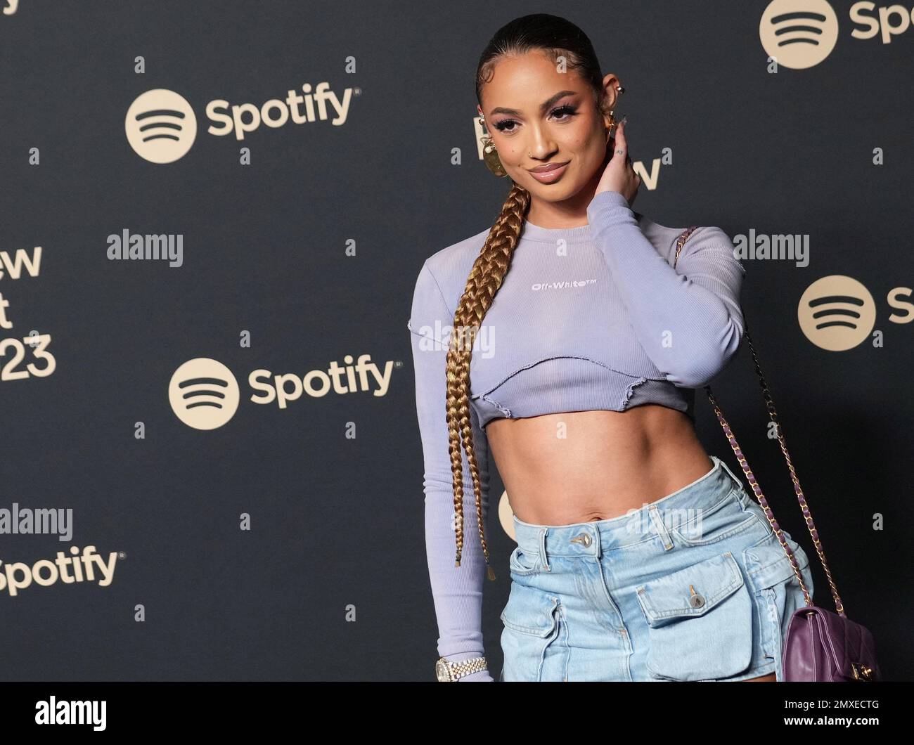DaniLeigh arrives at the Spotify's 2023 Best New Artist Party held at ...
