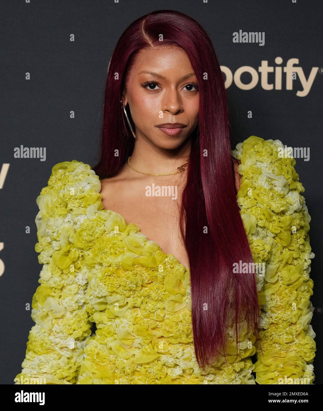 Los Angeles, USA. 02nd Feb, 2023. Ravyn Lenae arrives at the Spotify's ...