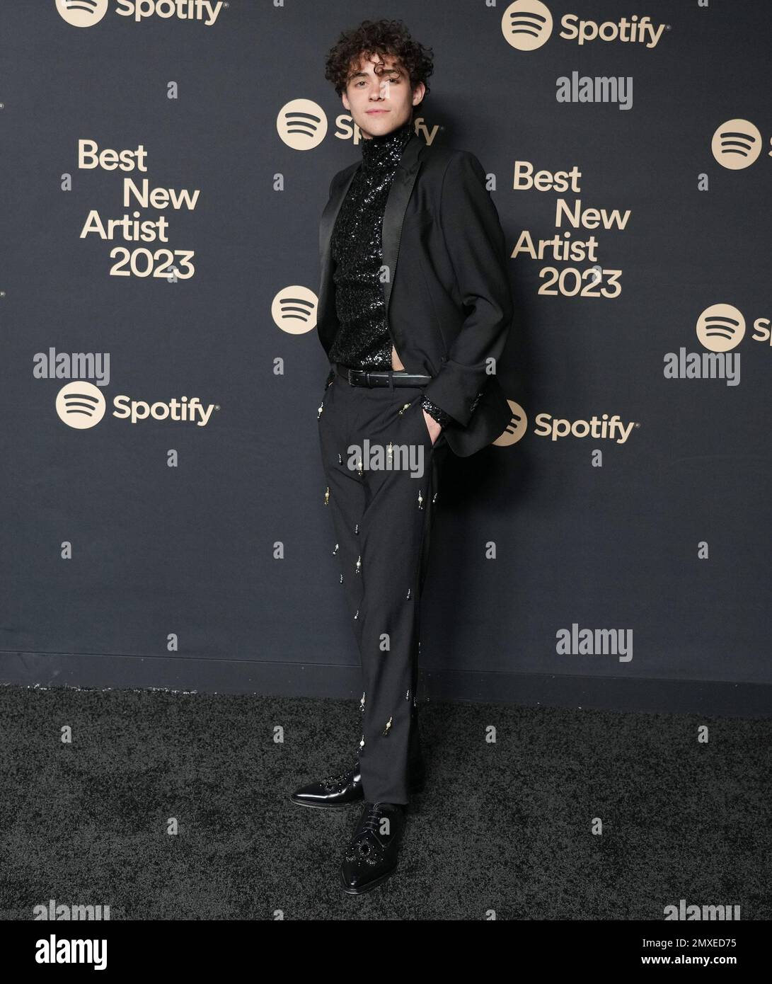 Joshua Bassett arrives at the Spotify's 2023 Best New Artist Party held ...