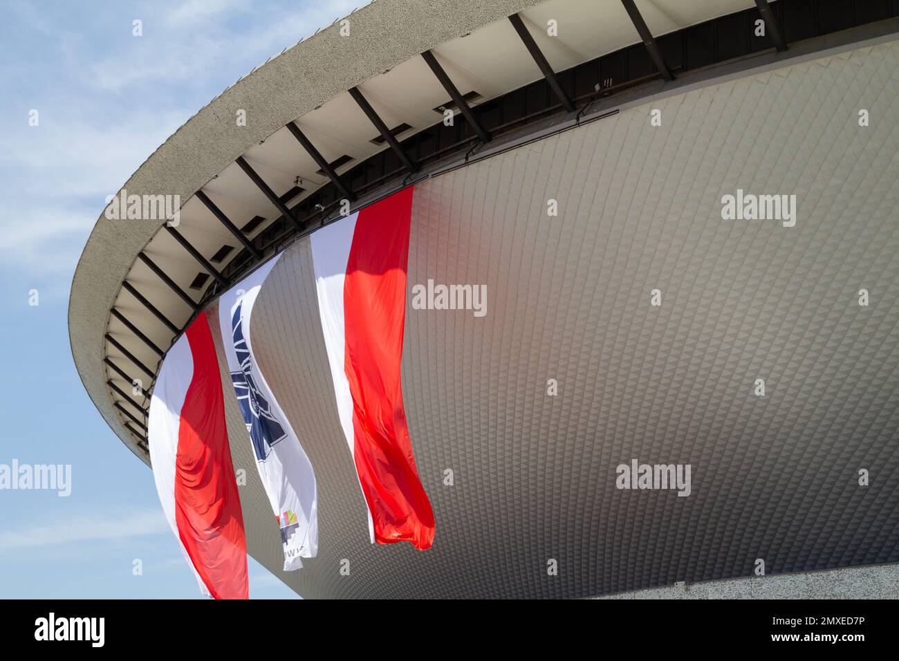 Spodek hall, multipurpose arena complex. Indoor modern sports and ...