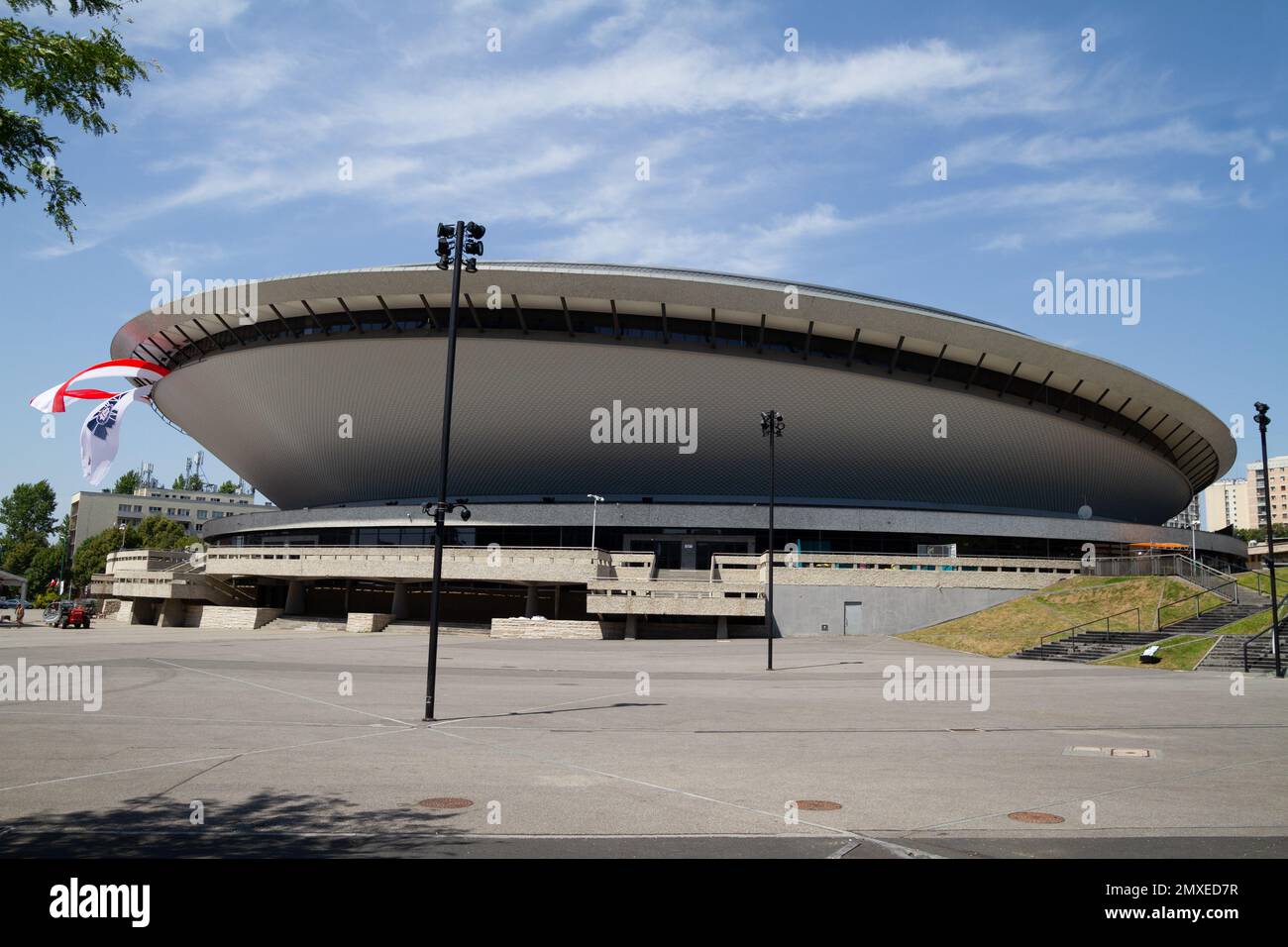 Spodek hall, multipurpose arena complex. Indoor modern sports and ...