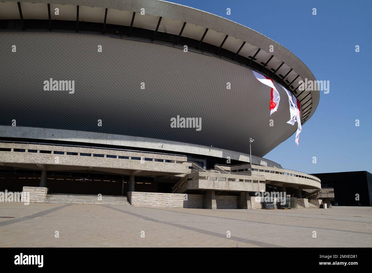 Spodek hall, multipurpose arena complex. Indoor modern sports and ...