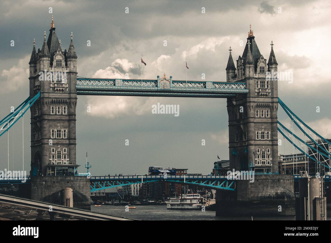 A beautiful view of the tower bridge in London, United Kingdom Stock ...
