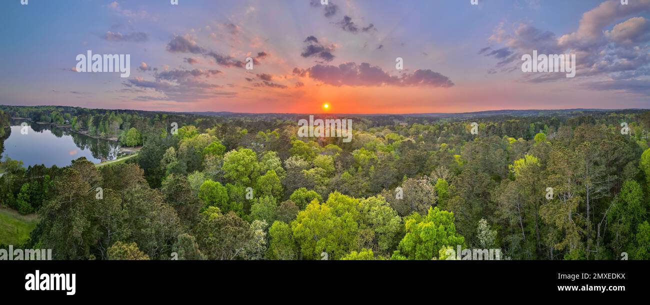 Beautiful sunset with trees hi-res stock photography and images - Alamy