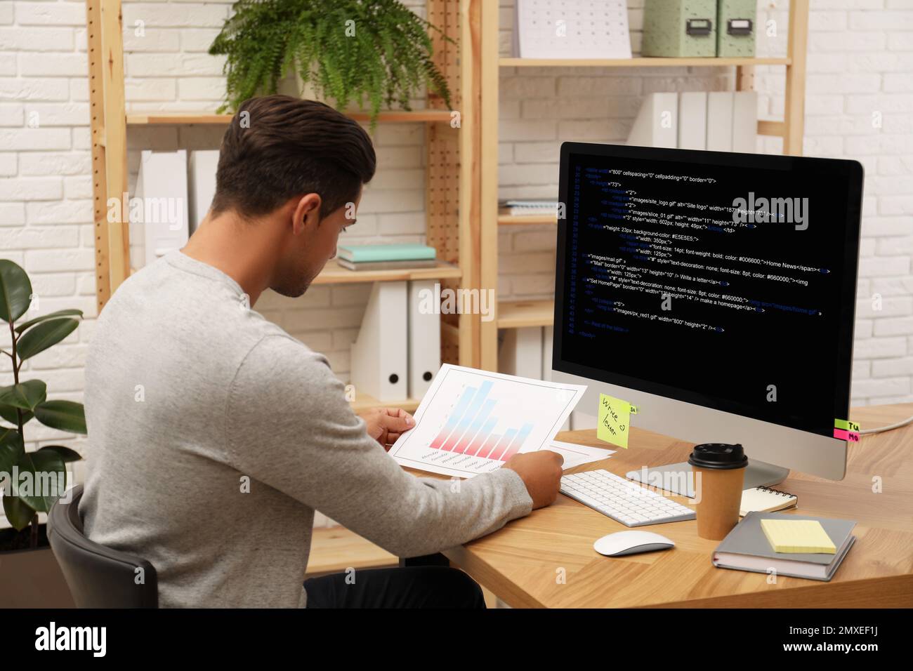 Programming work time programmer hi-res stock photography and images - Alamy