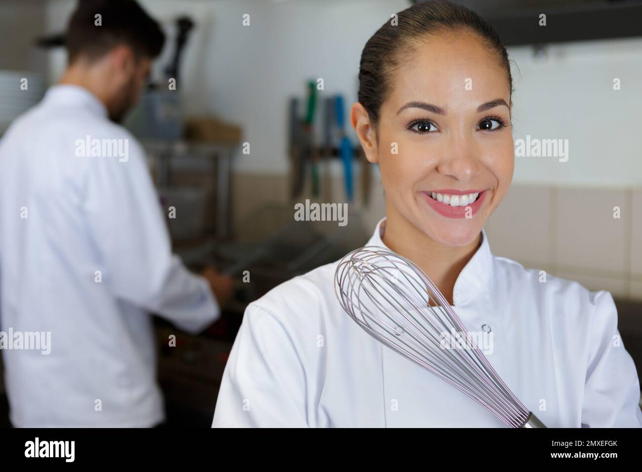 Professional chef holding whisk hi-res stock photography and images - Alamy
