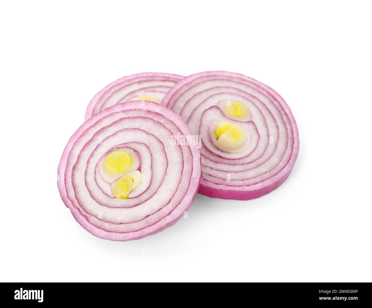 Slices fresh onion on Cut Out Stock Images & Pictures - Alamy