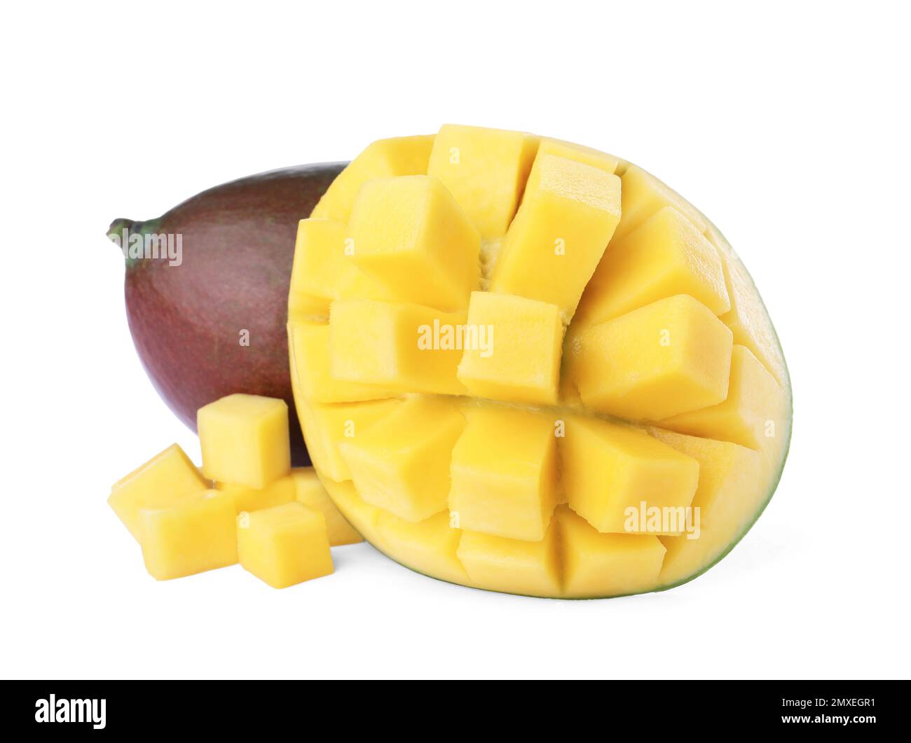 Cut pieces of mangoes hi-res stock photography and images - Alamy