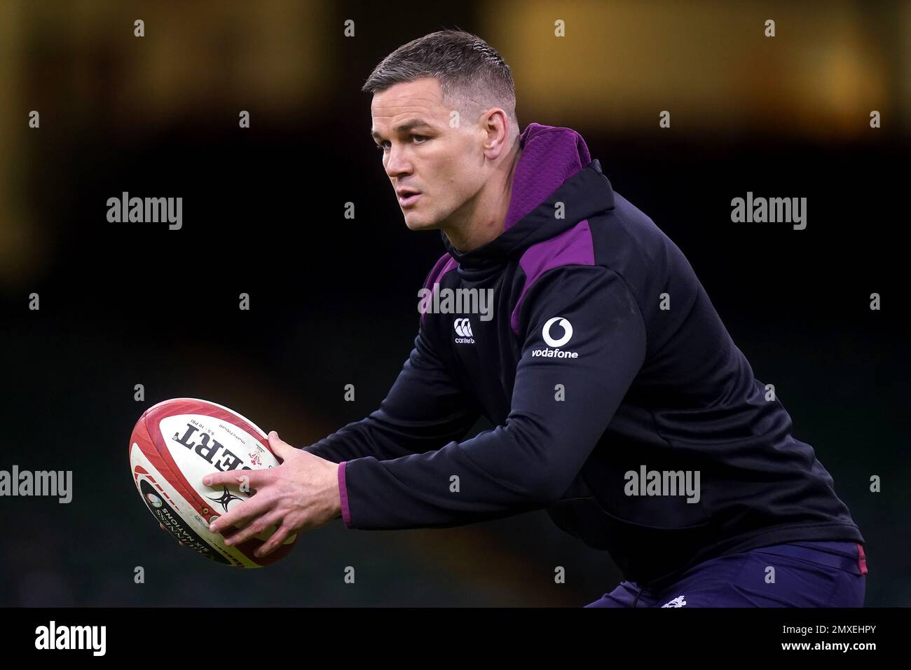 Ireland's Johnny Sexton during a Captains Run at Principality Stadium ...