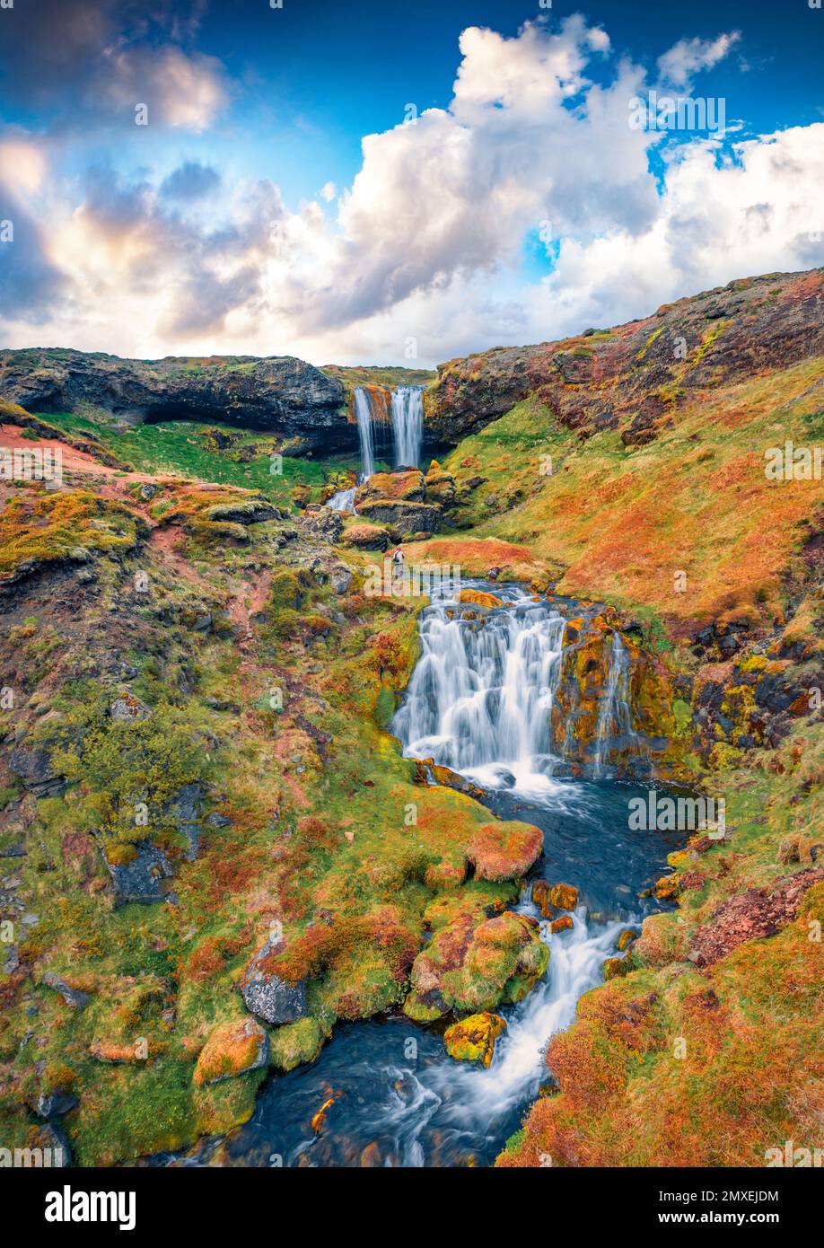 Colorful Waterfall Photography