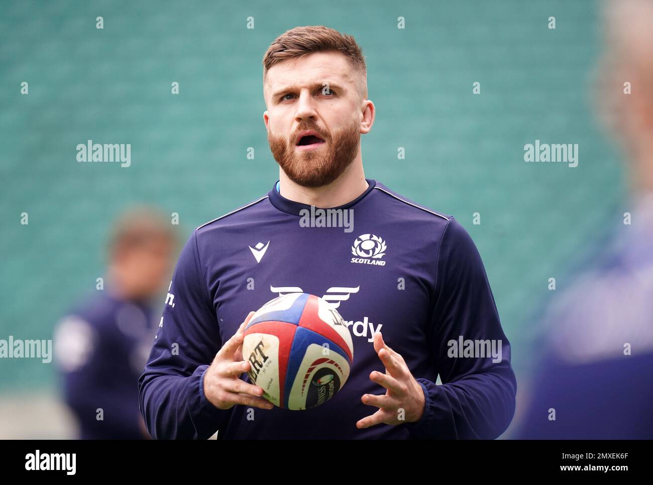 Scotland's Luke Crosbie during a Captains Run at Twickenham Stadium ...