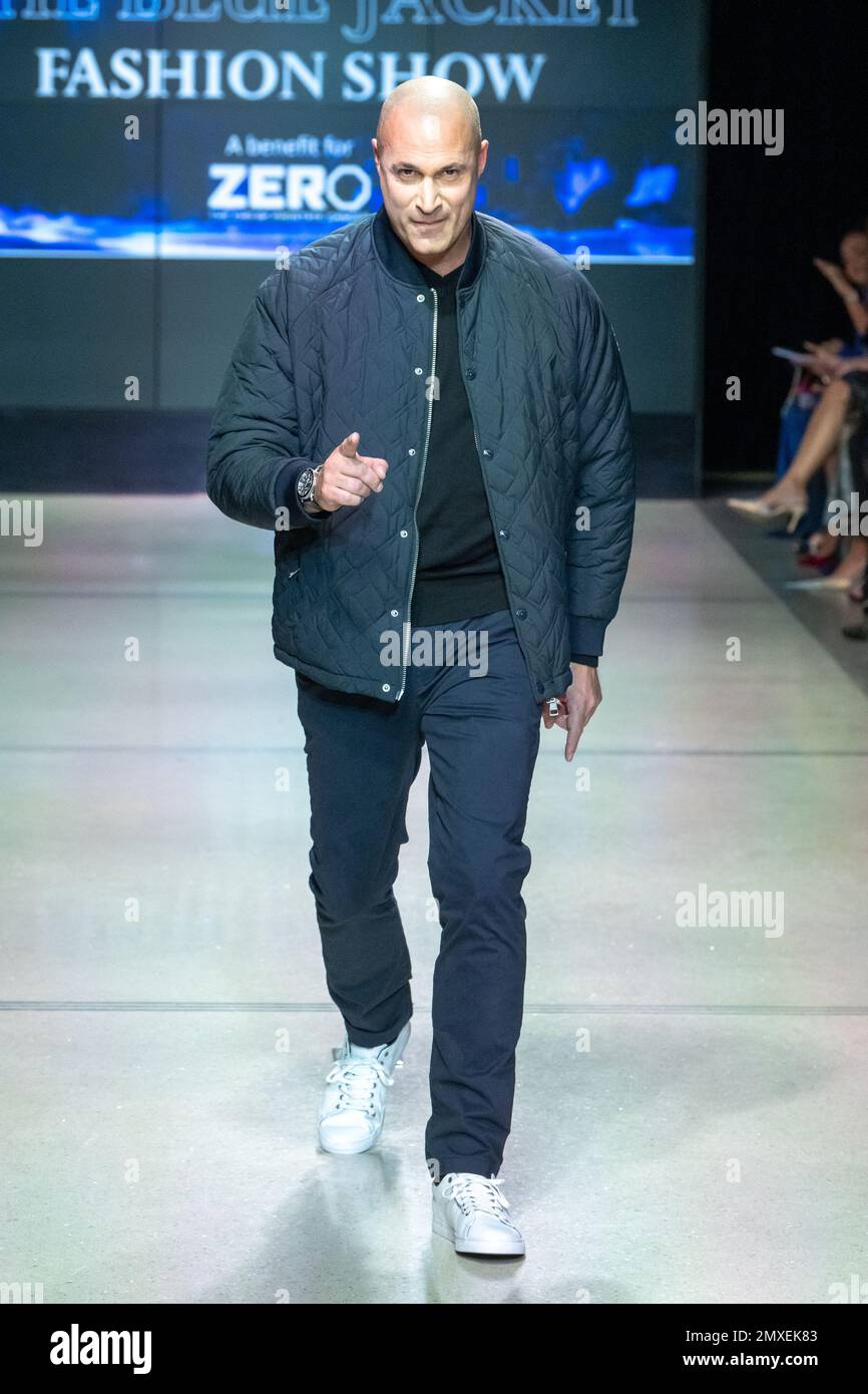 Nigel Barker walks the runway wearing Tommy Hilfiger during the Seventh ...