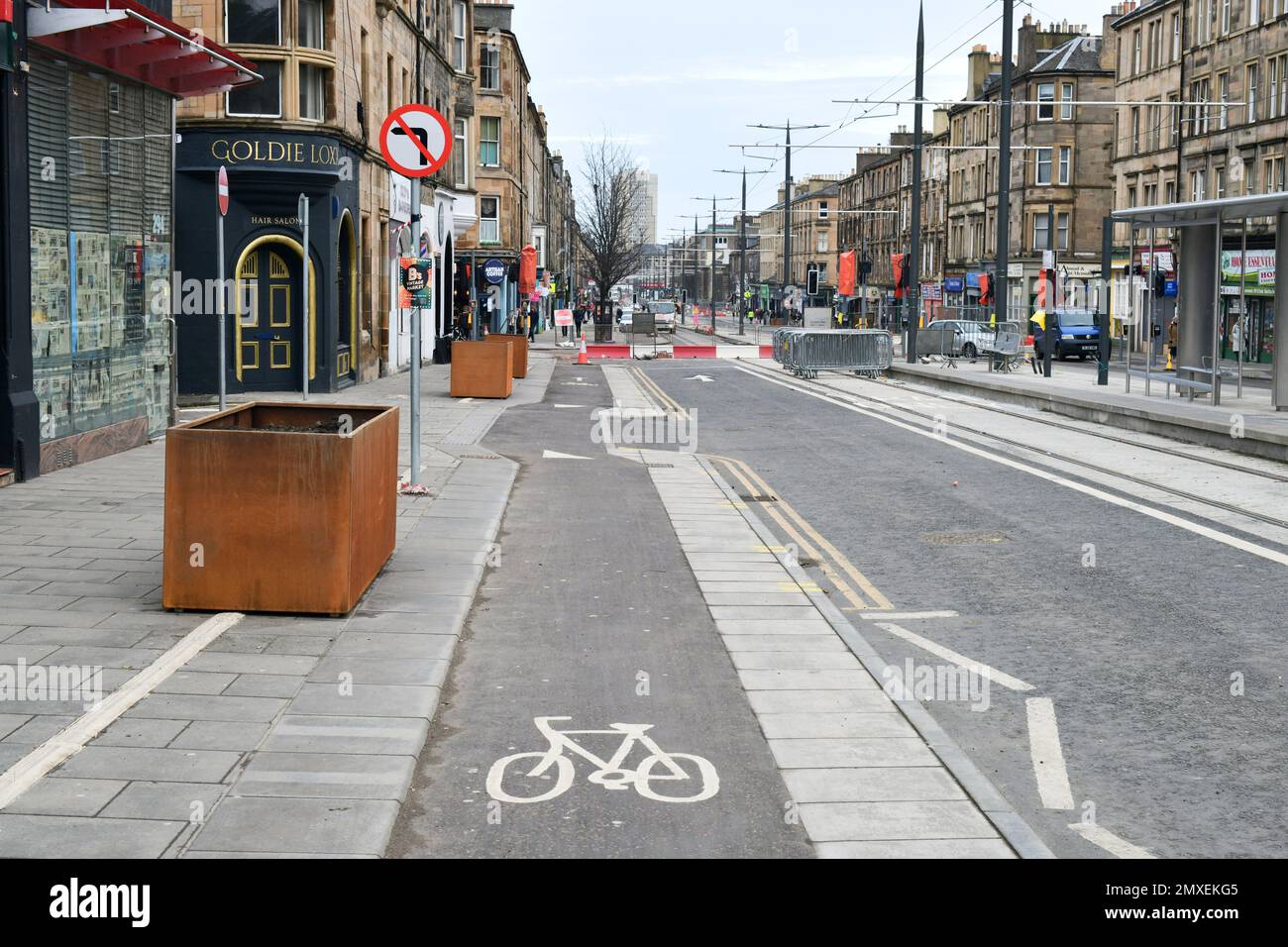 Edinburgh Scotland, UK 03 February 2023. General views of Leith Walk ...