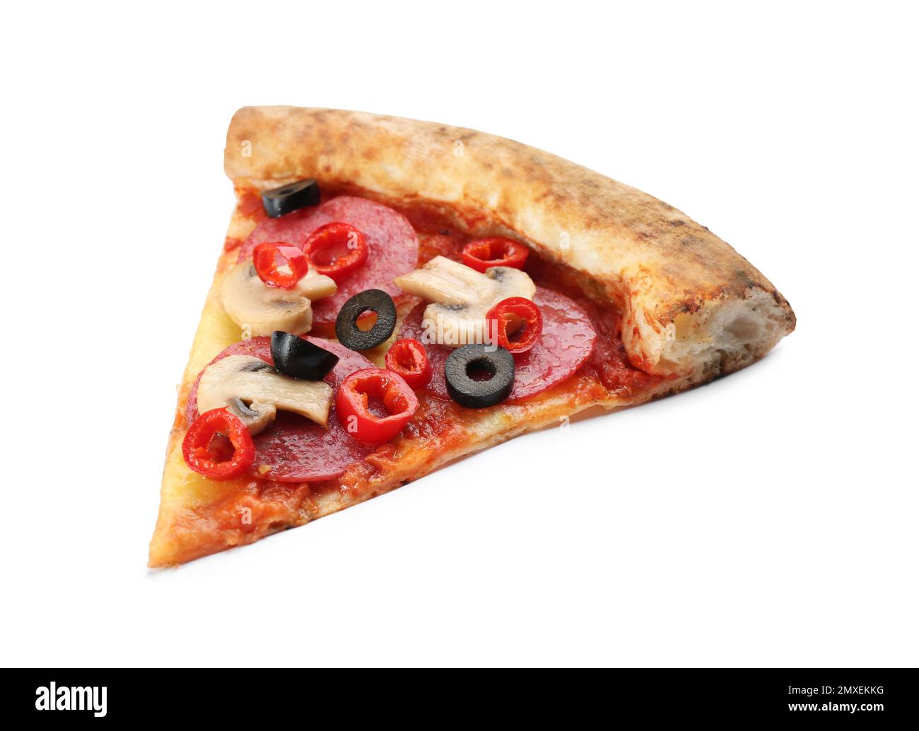 Appetizing spicy pepperoni pizza Cut Out Stock Images & Pictures - Alamy