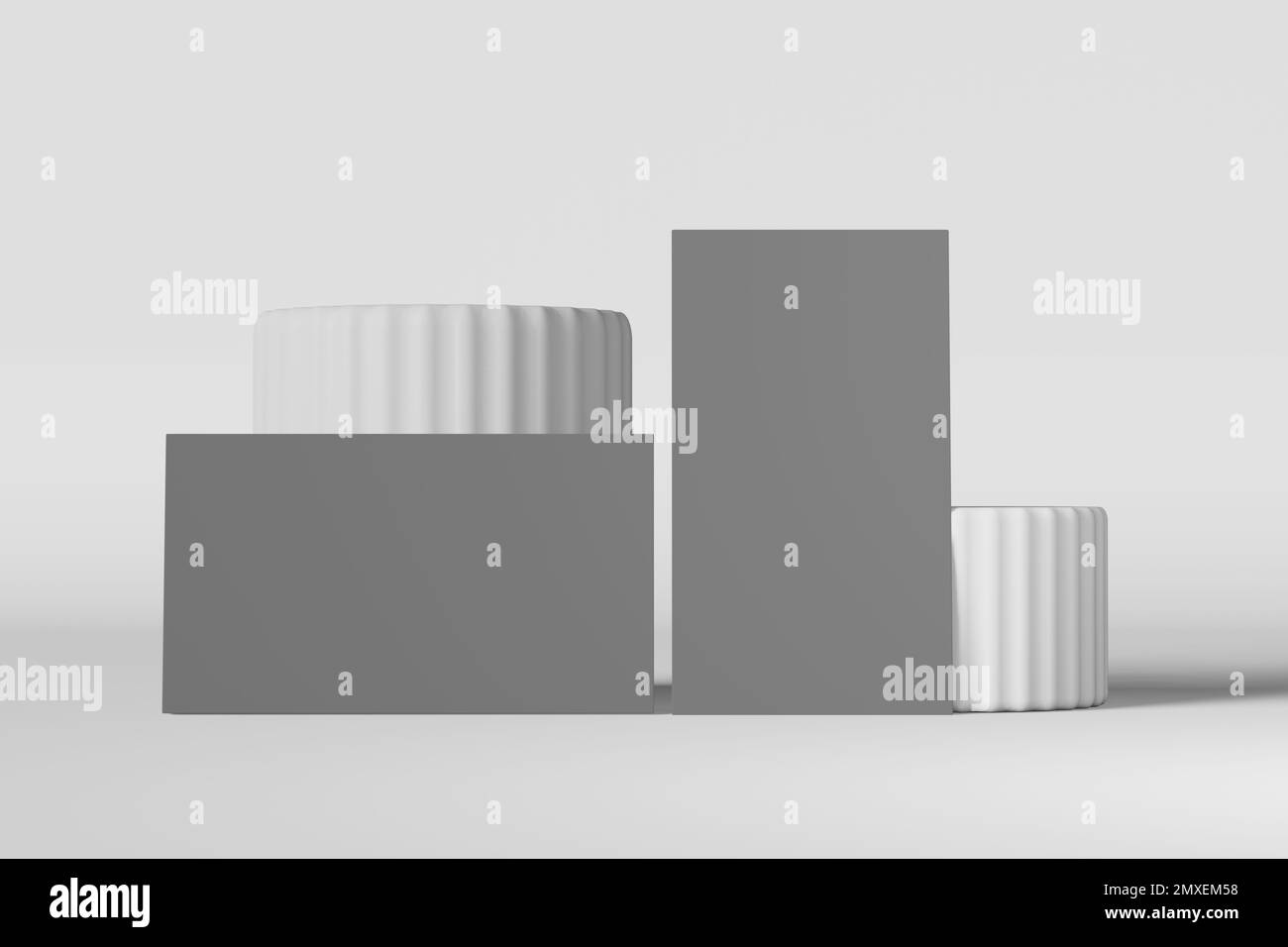 Blank business card realistic mockup corporate branding identity design ...