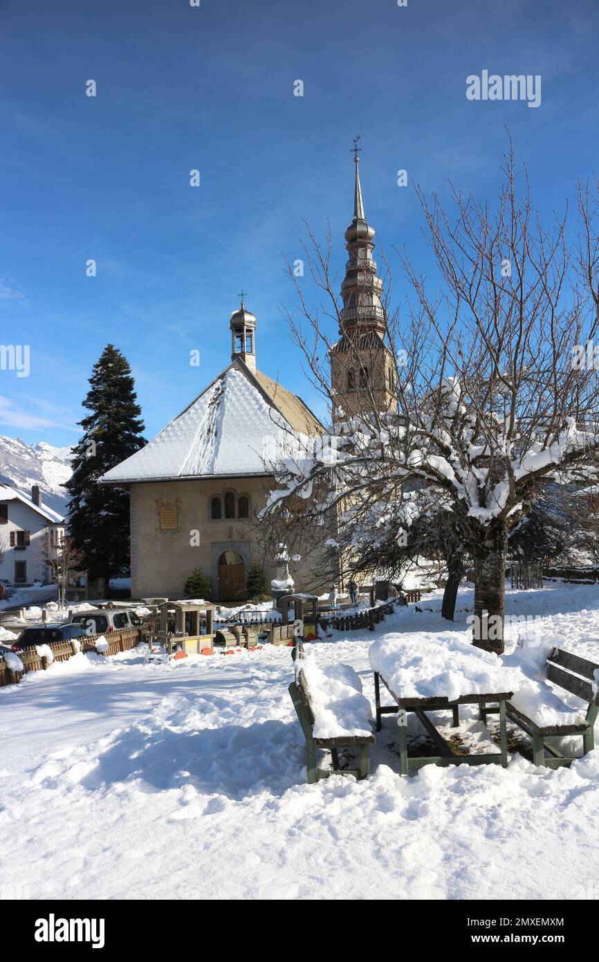 French Alps : COMBLOUX Stock Photo - Alamy