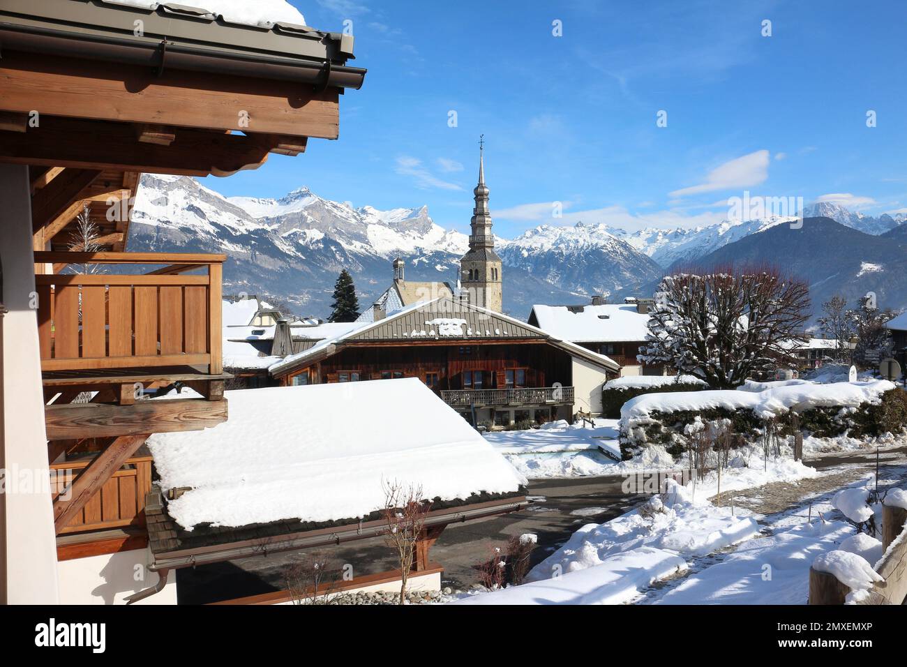 French Alps : COMBLOUX Stock Photo - Alamy