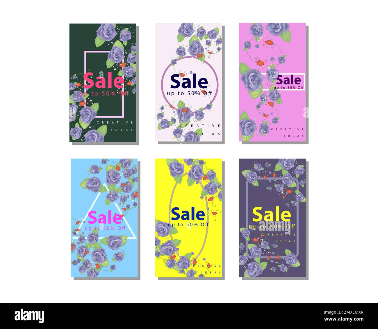 Spring flowers invitation template card. Wedding, marriage, bridal ...