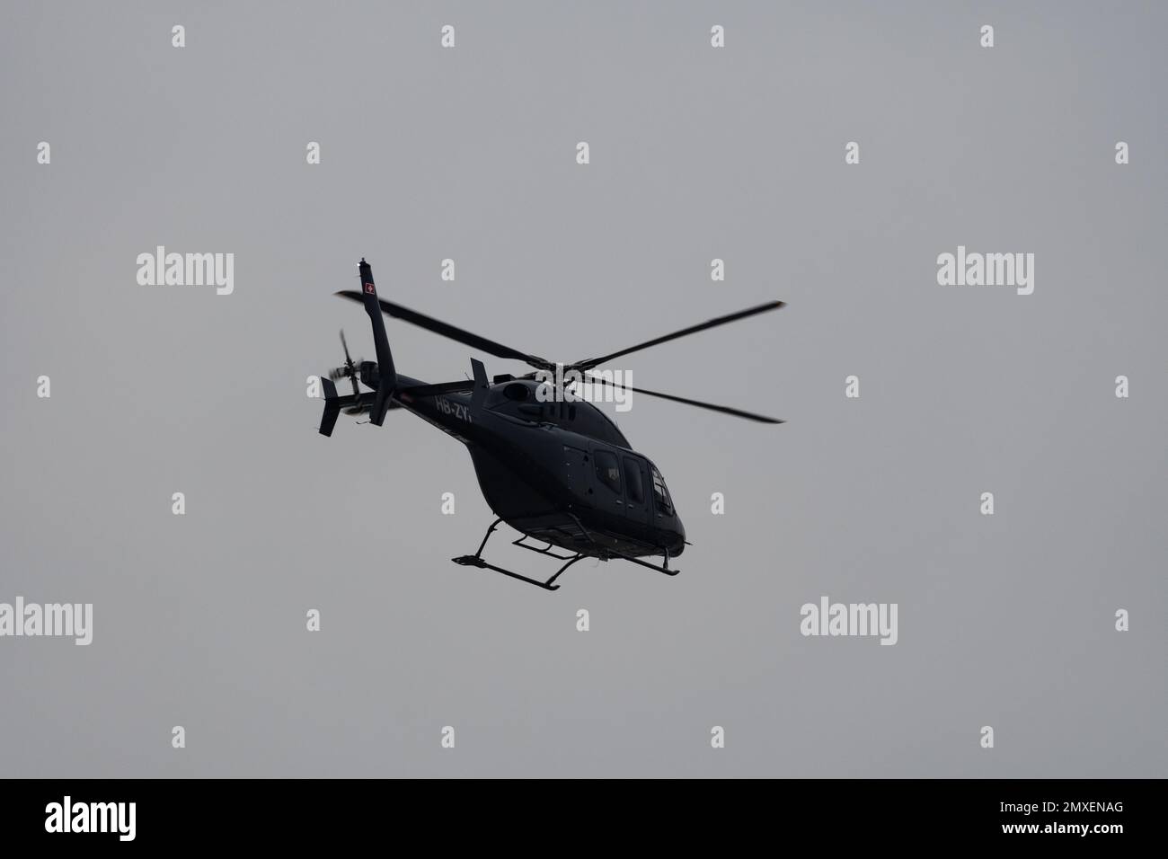 Zurich, Switzerland, January 20, 2023 Bell 429 Global Ranger helicopter ...