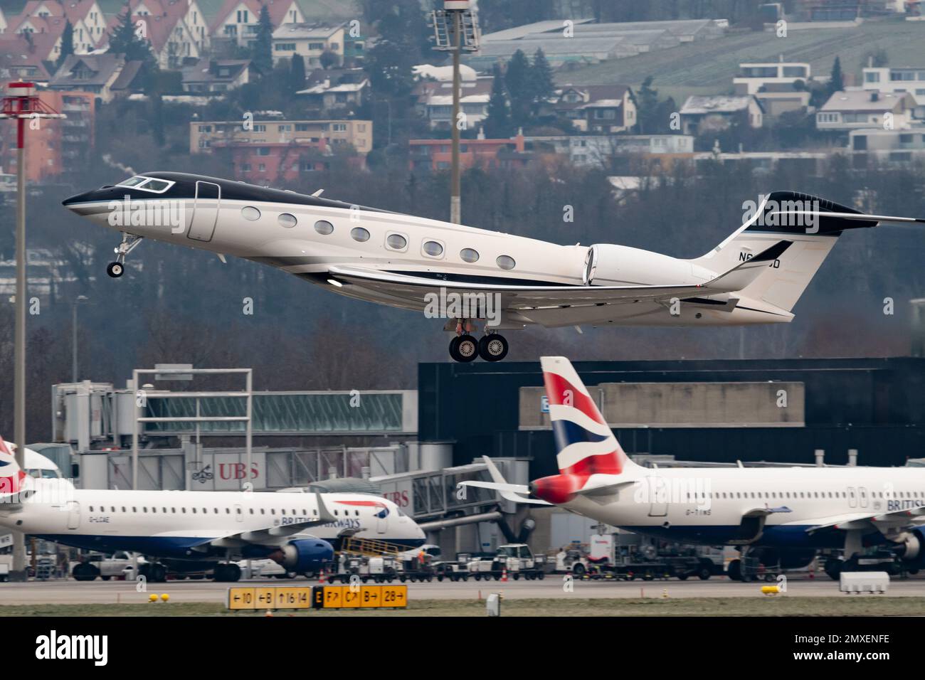 Zurich, Switzerland, January 20, 2023 Gulfstream G650-ER business ...