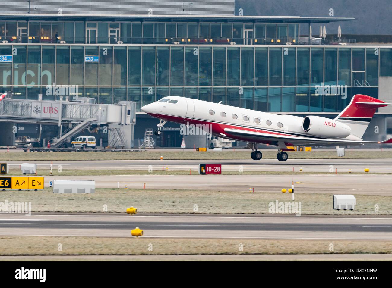 Zurich, Switzerland, January 20, 2023 Gulfstream G600 business aircraft ...