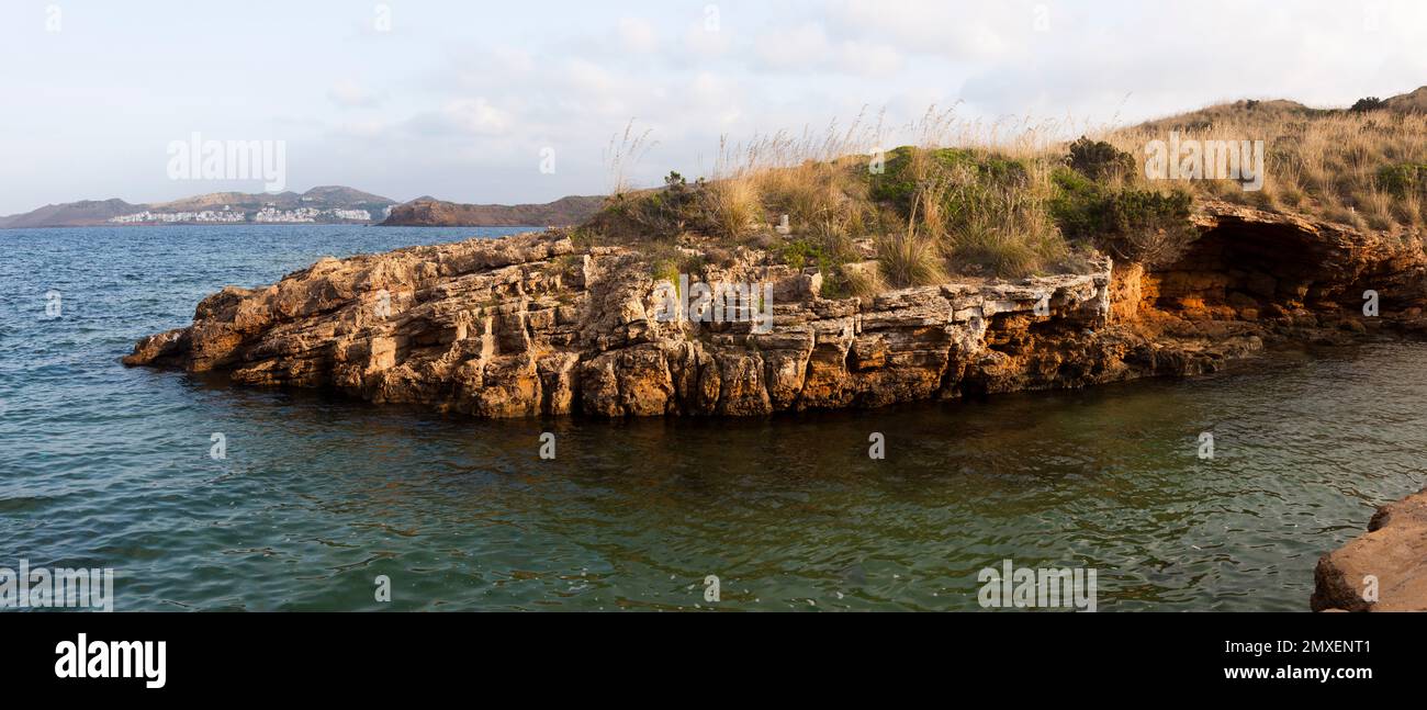 Beach in Menorca island Stock Photo - Alamy