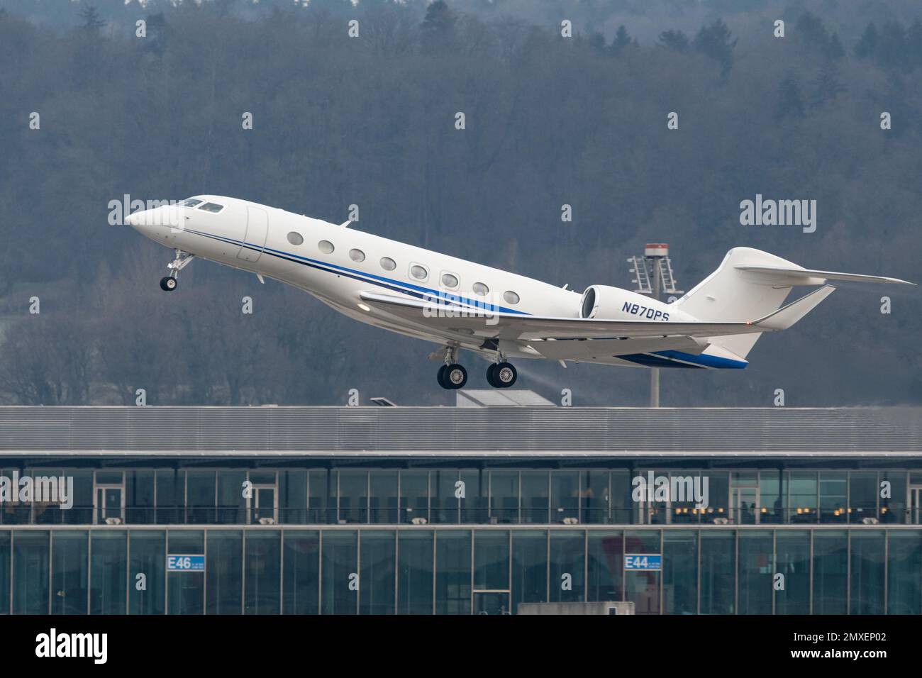 Zurich, Switzerland, January 20, 2023 Gulfstream G650-ER business ...