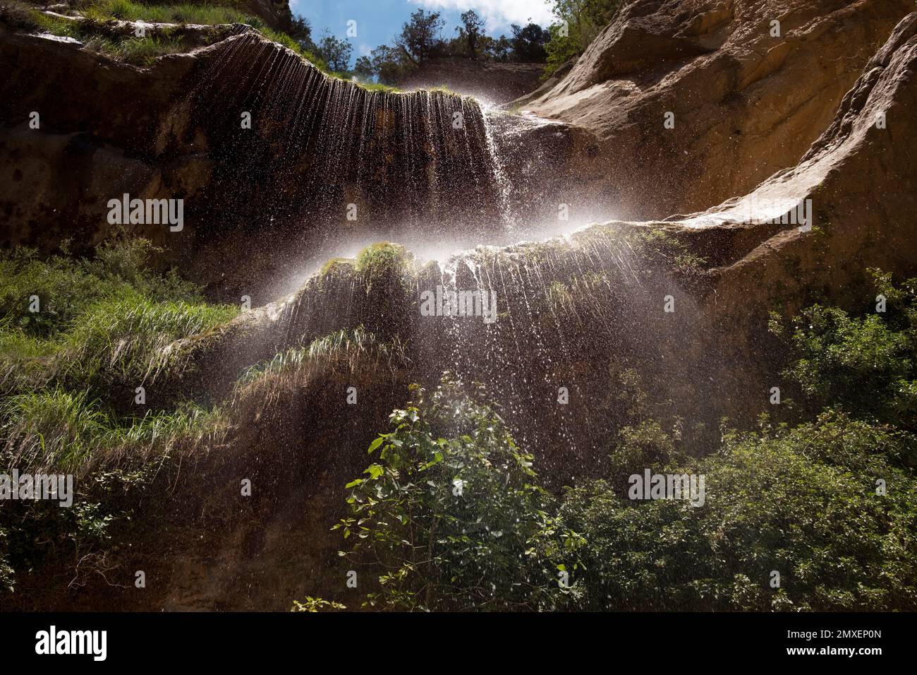 Salt del Robert Waterfall. Los Ports. Castellon province. Valencia ...