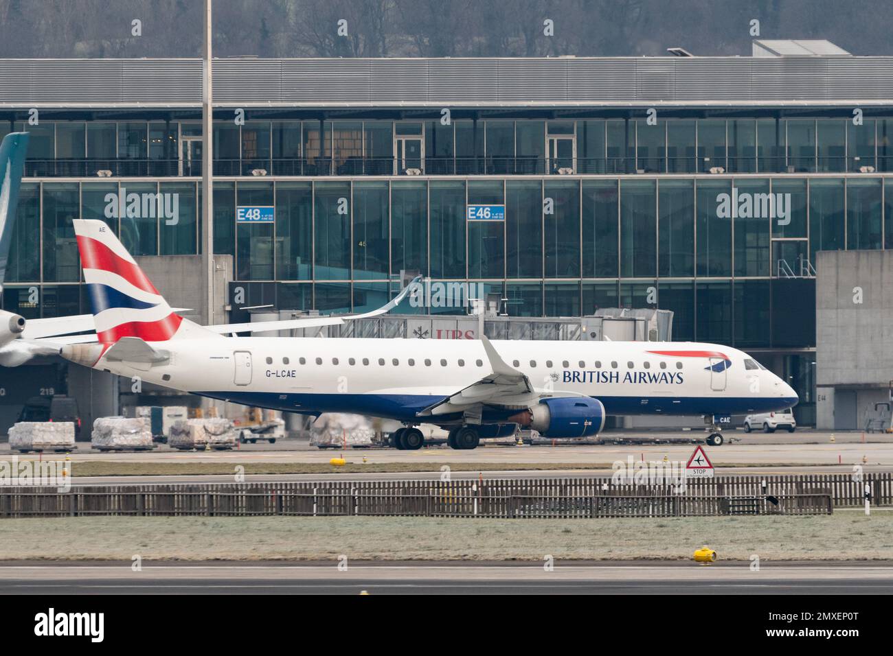 Zurich, Switzerland, January 20, 2023 British airways Embraer E190-LR ...