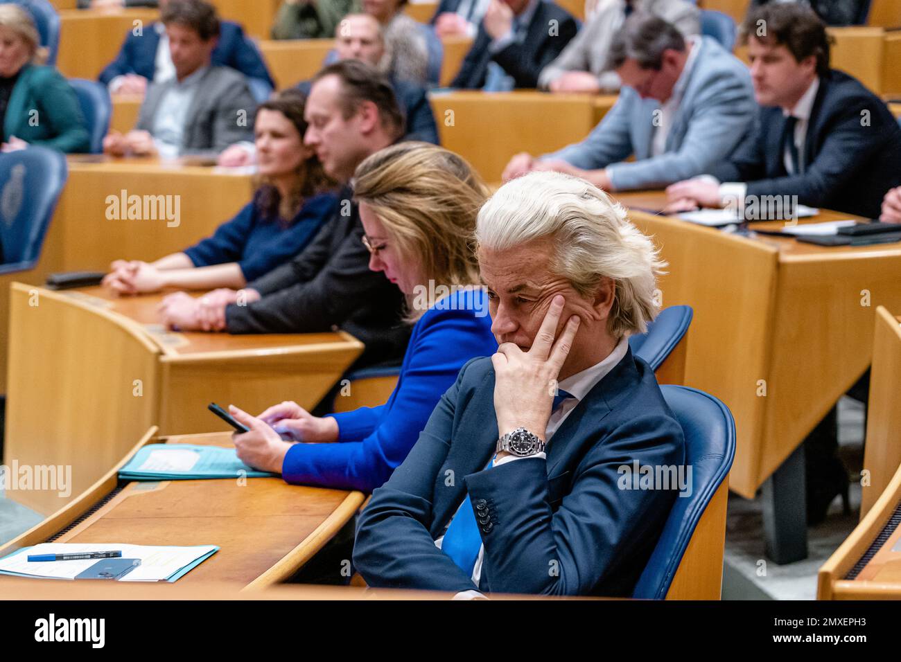 THE HAGUE, NETHERLANDS - JANUARY 24: Geert Wilders of PVV during the ...