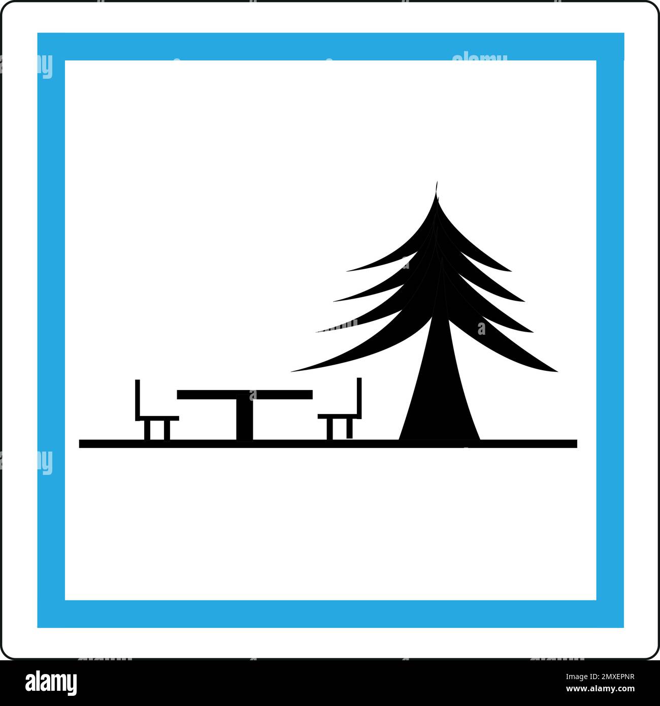 Road sign, picnic site Stock Vector Image & Art - Alamy
